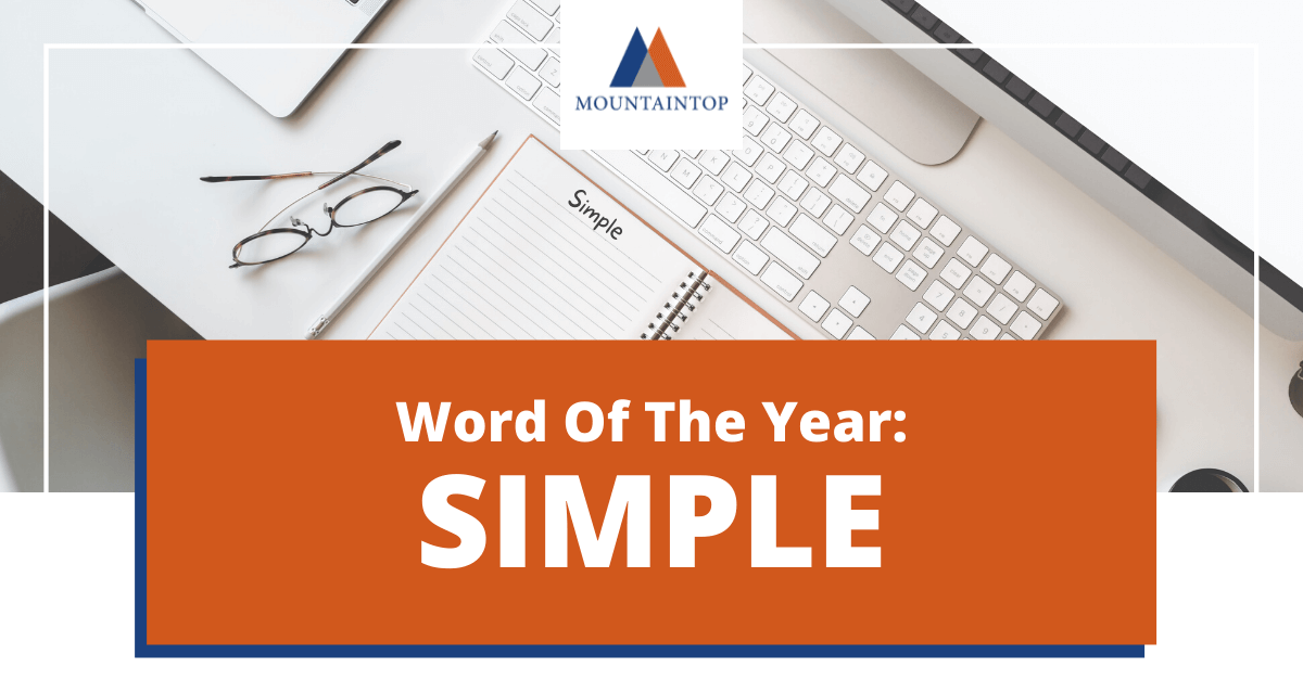 Word of the Year: Simple